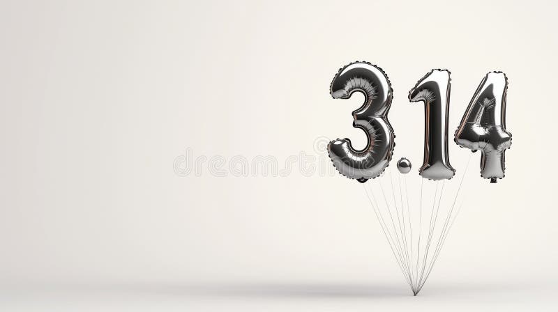 Floating Minimalist Balloons Representing the Mathematical Constant Pi ...