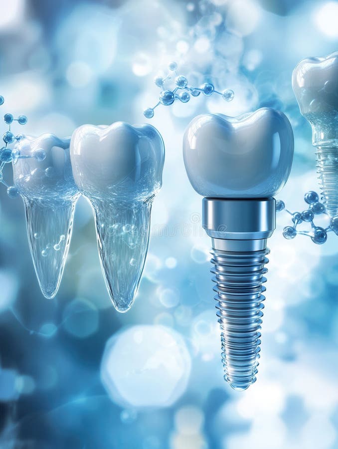 Scientific Representation of Titanium Dental Implants with Molecular ...