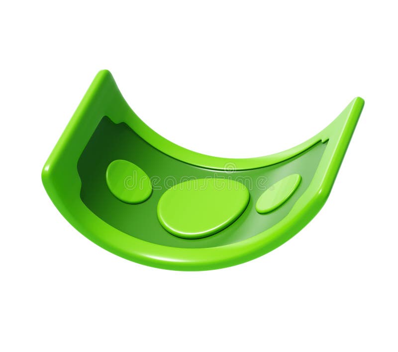 Floating Money Sheet Icon 3d Illustration Stock Illustration ...