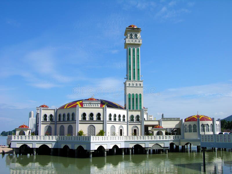 Floating Mosque, Penang, Malaysia Stock Photo - Image of malaysia ...