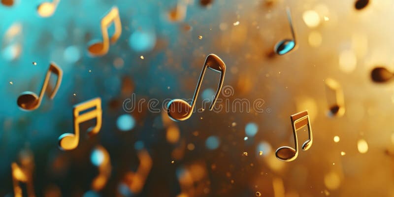Floating Music Notes stock image. Image of lyrical, positive - 381327061