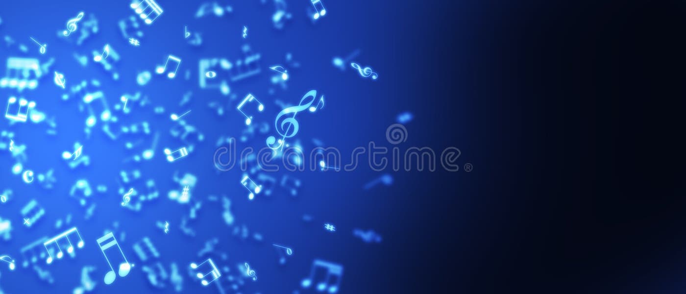 Musical Notes Blue Background Stock Illustrations – 3,945 Musical Notes ...
