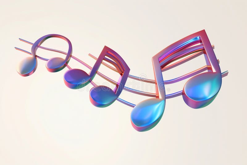 Floating Musical Notes in the Air Stock Photo - Image of rhythm ...