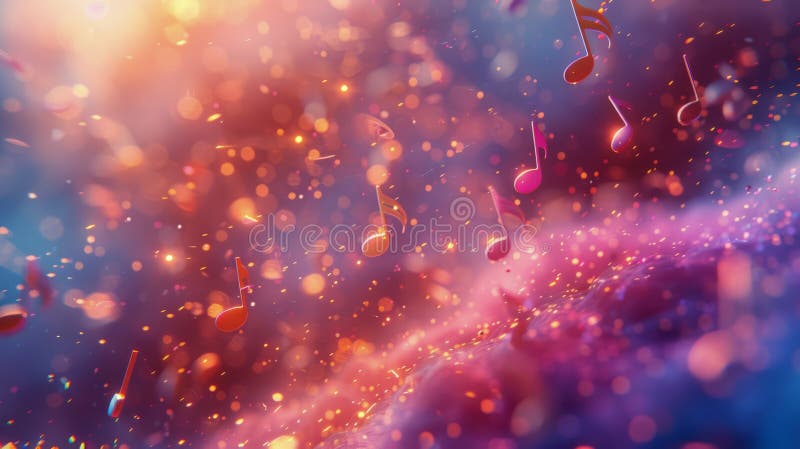 Floating Musical Notes stock photo. Image of classical - 310851530