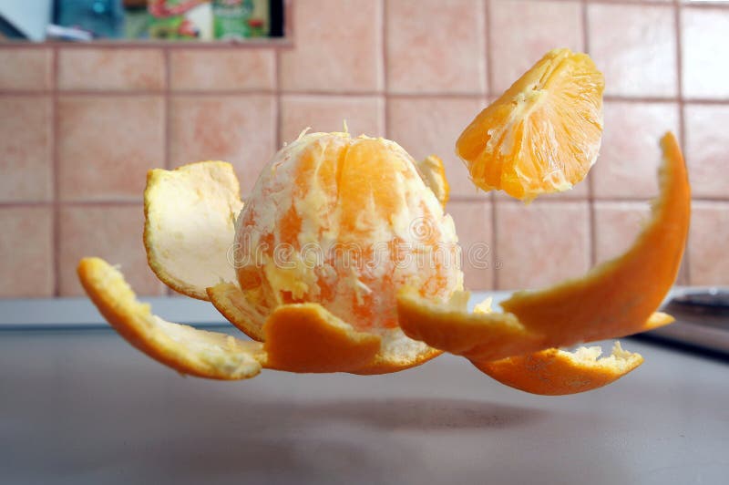 Floating orange stock photo. Image of floating, levitating - 38477840