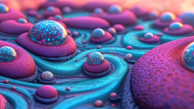 Floating Orbs Create Moving Waves with Bright Reflections in a ...