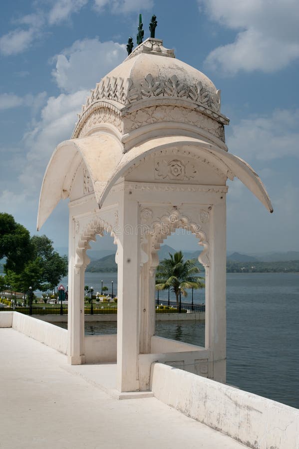 Floating Palace, Udaipur, India Stock Photo - Image of inlaid, summer ...