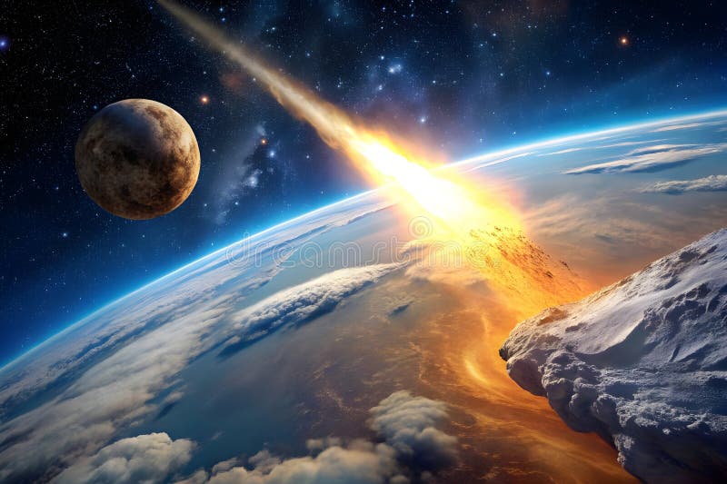 Floating Particles with Connecting Lines and Dots Stock Illustration ...