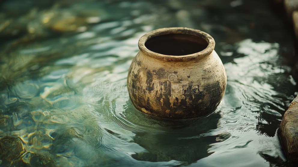 Floating Peacefully in the Calm Waters of a Swimming Pool is a Ceramic ...