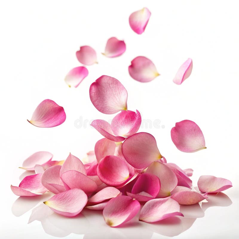 Floating pink petals stock illustration. Illustration of nature - 360427254