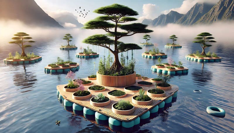 Floating Planters Designed for Aquatic Ecosystems Supporting ...