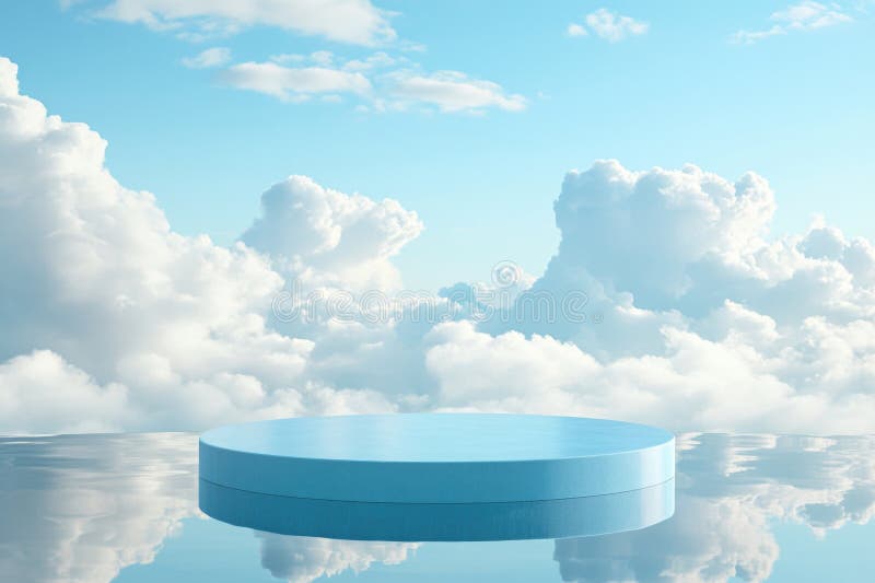 Floating Platform Calm Water Blue Sky Above Stock Photos - Free ...