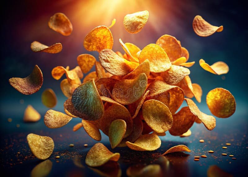 Floating Potato Chips a Whimsical Food Photography Exploration of ...