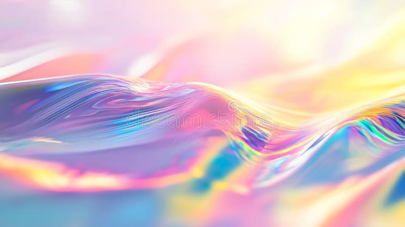 Floating Prisms Refract a Rainbow of Colors Across a Soft, Gradient ...