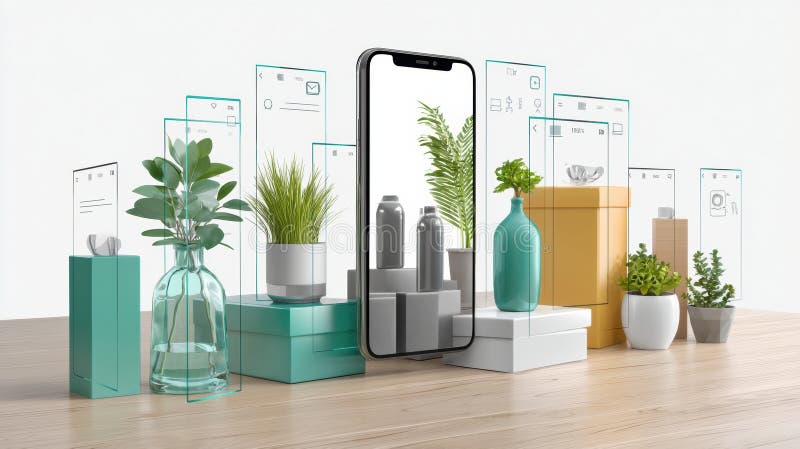 Floating Product Cards Enhance Smartphone AR Experience with Plants and ...