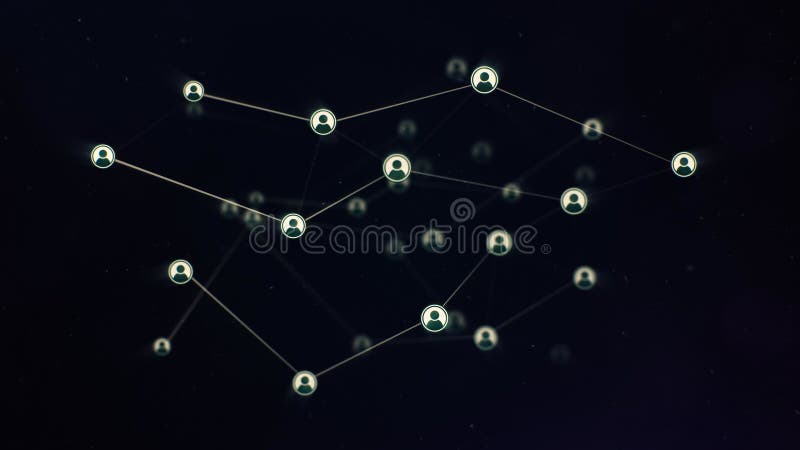 Floating Profile Pictures on Dark Background Stock Footage - Video of ...