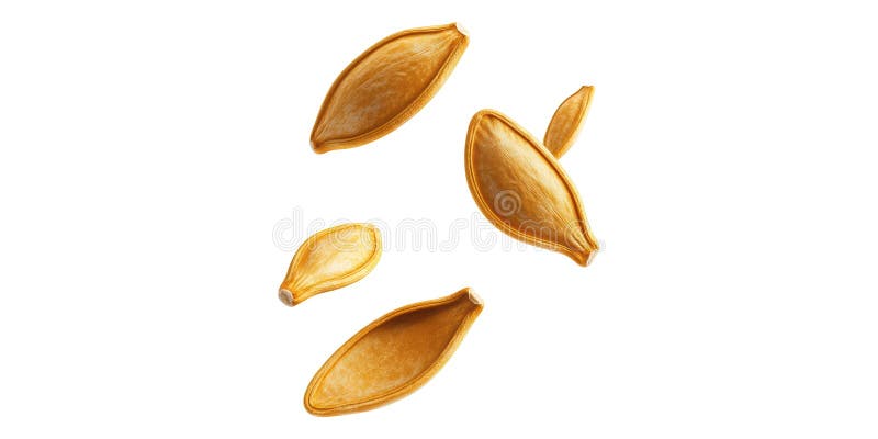 Floating Pumpkin Seeds Isolated on Transparent Background Stock Photo ...