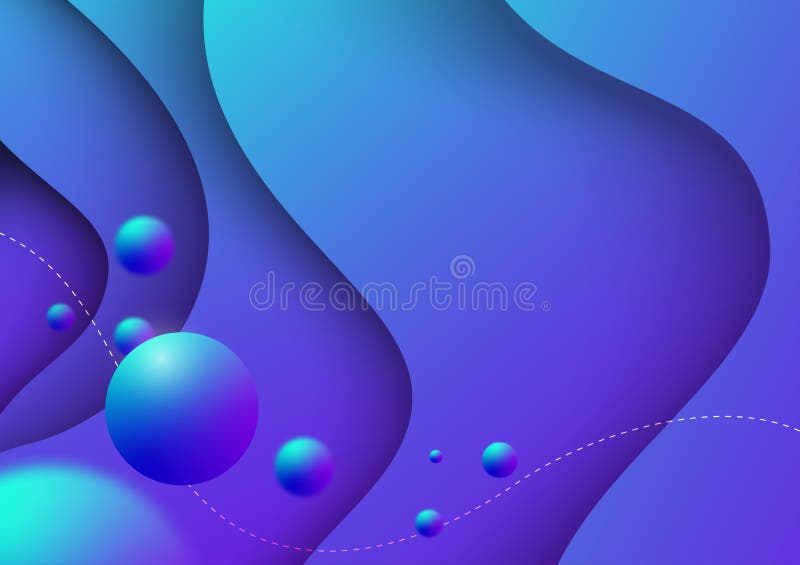 Floating Purple and Blue Sphere Circle Blurred Shape Gradient Color ...