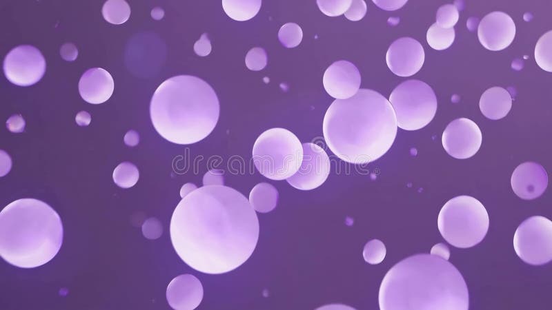 Floating Purple Bubbles on a Dark Background, Abstract Art Concept ...