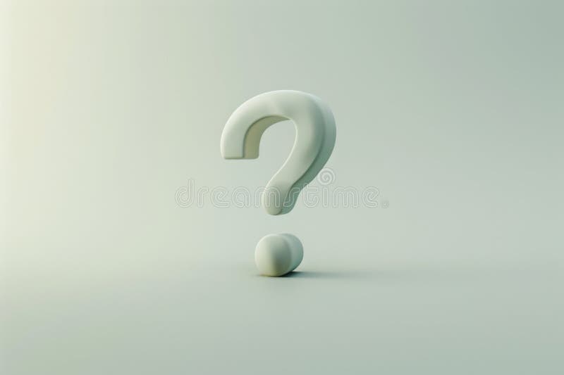 Floating Question Mark in Space Stock Illustration - Illustration of ...