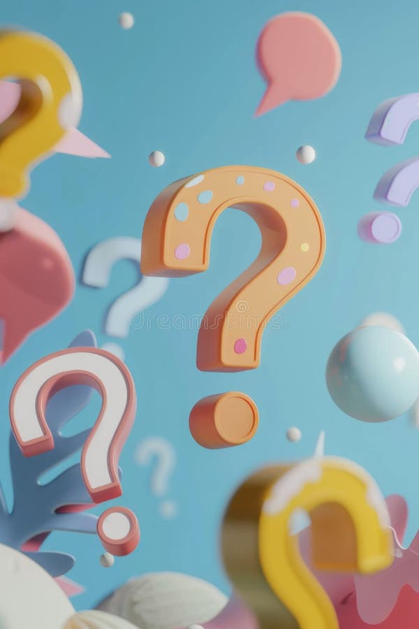 Floating question marks stock image. Image of inquiry - 373453007