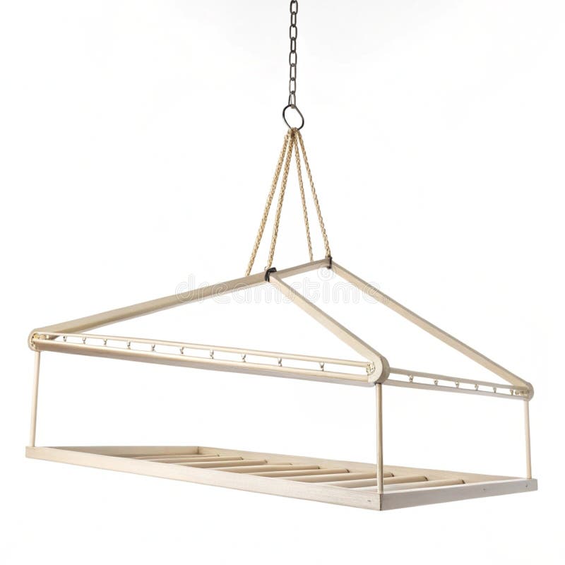 Floating Rack Isolated on White Background Stock Illustration ...