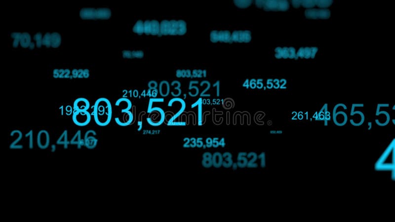 Floating Random Numbers Data Background. Big Data, Analytics, Analysis ...