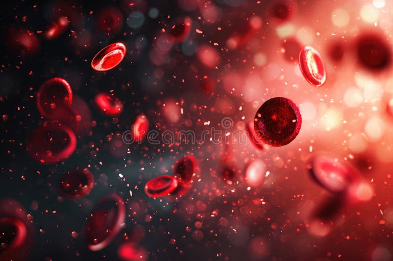 Floating Red Blood Cells, a Stunning Image of Microscopic Cells in Mid ...