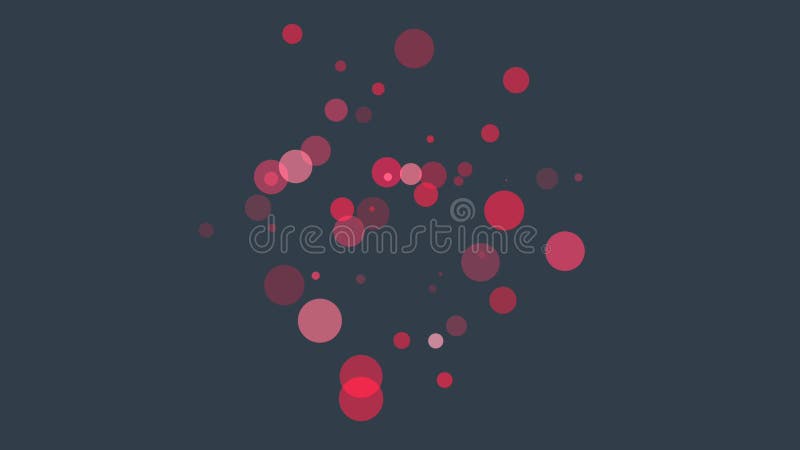 Floating Red Dots Create Mesmerizing Circular Pattern Stock Footage ...