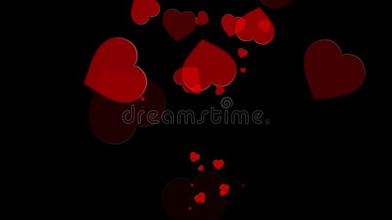 Red Hearts Motion Graphics with Green Screen Background Stock Video ...