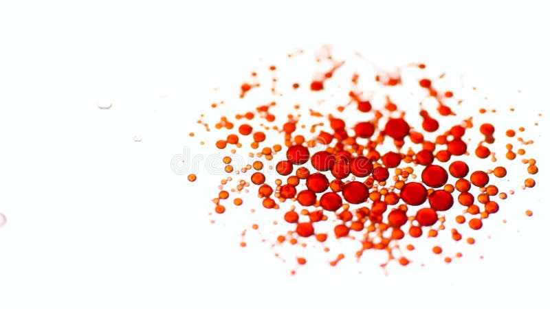 Floating Oil Drops on Water Surface Stock Footage - Video of studio ...