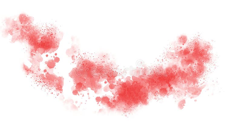 Floating Red Pigment Trail with Dispersion Effect and Transparency ...