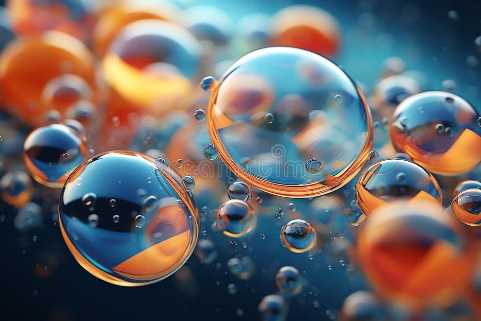 Floating Rhapsody bubbles stock illustration. Illustration of surface ...