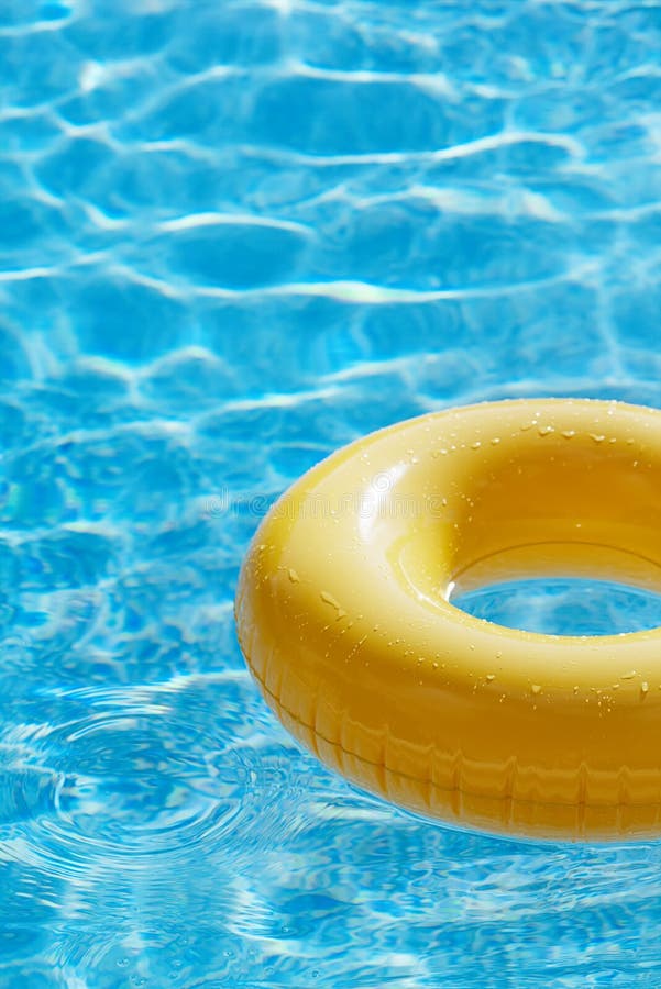 Floating Inner Tube in a Pool Stock Image - Image of summer, season ...
