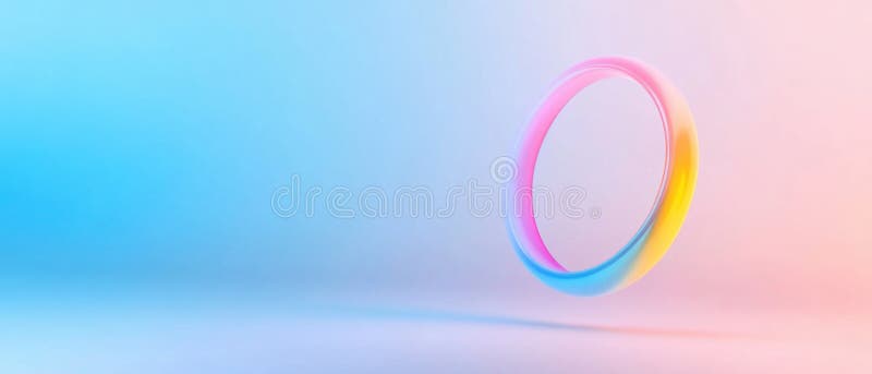 Floating Ring with Soft Glow Effect Displays Spectrum of Pride Colors ...