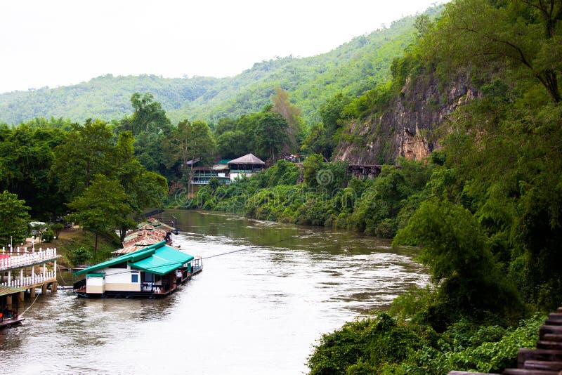 Floating in the river stock image. Image of green, outdoor - 57004907