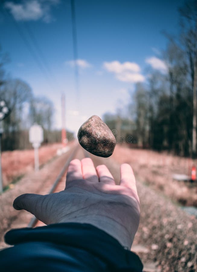Floating Rock Island stock image. Image of empty, black - 56556997