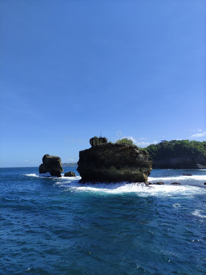 The Floating Rocks stock photo. Image of blue, cloud - 224191320