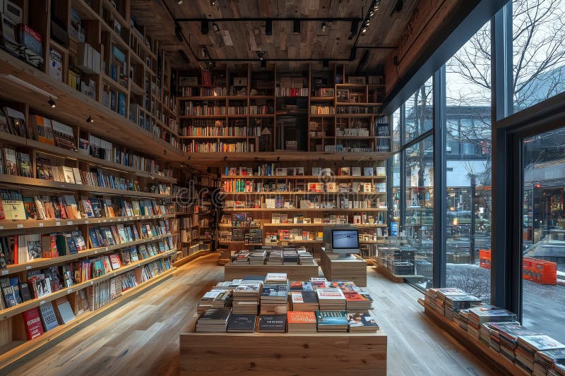Floating Shelves Create a Magical Experience in a Modern Bookstore ...