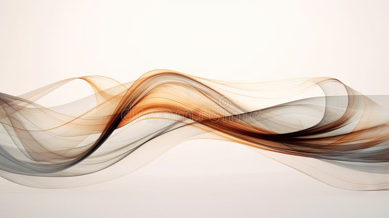 Floating shiny brown lines stock illustration. Illustration of light ...