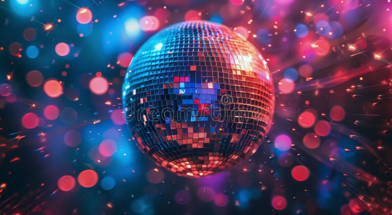 Floating Shiny Disco Ball stock photo. Image of hanging - 320496420