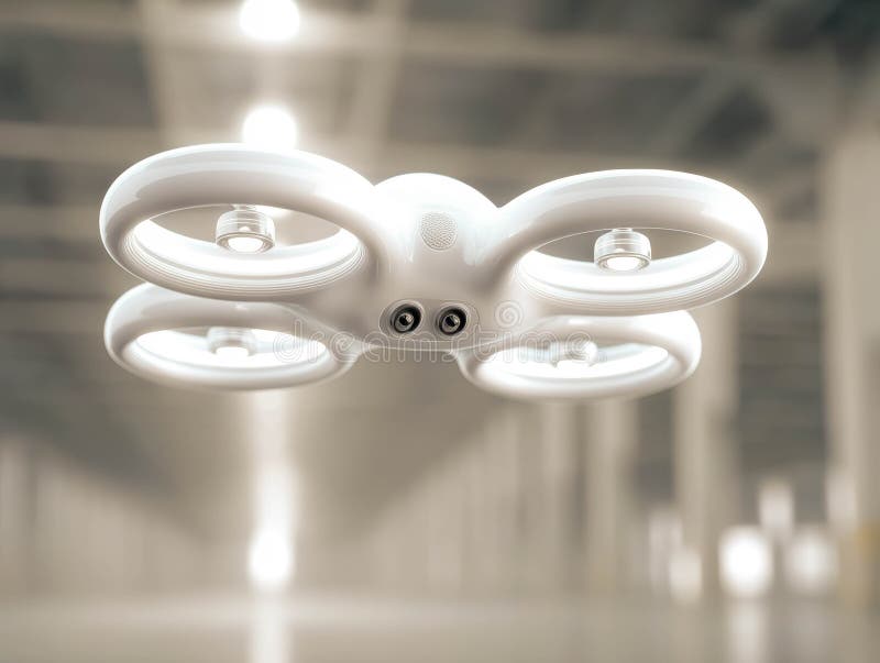 Floating Smart Drone Scanning Environment in High Tech Cleanroom with ...