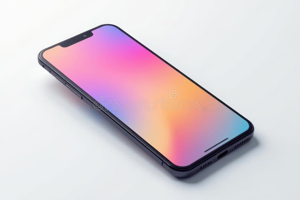 Floating Smartphone, Isolated, Pure White Backdrop, Gadget, Background ...