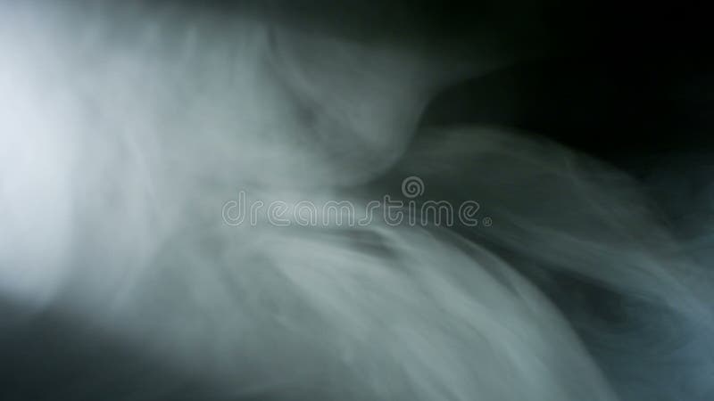 Floating Smoke with Green Bokeh Light and Dust Particles Stock Video ...