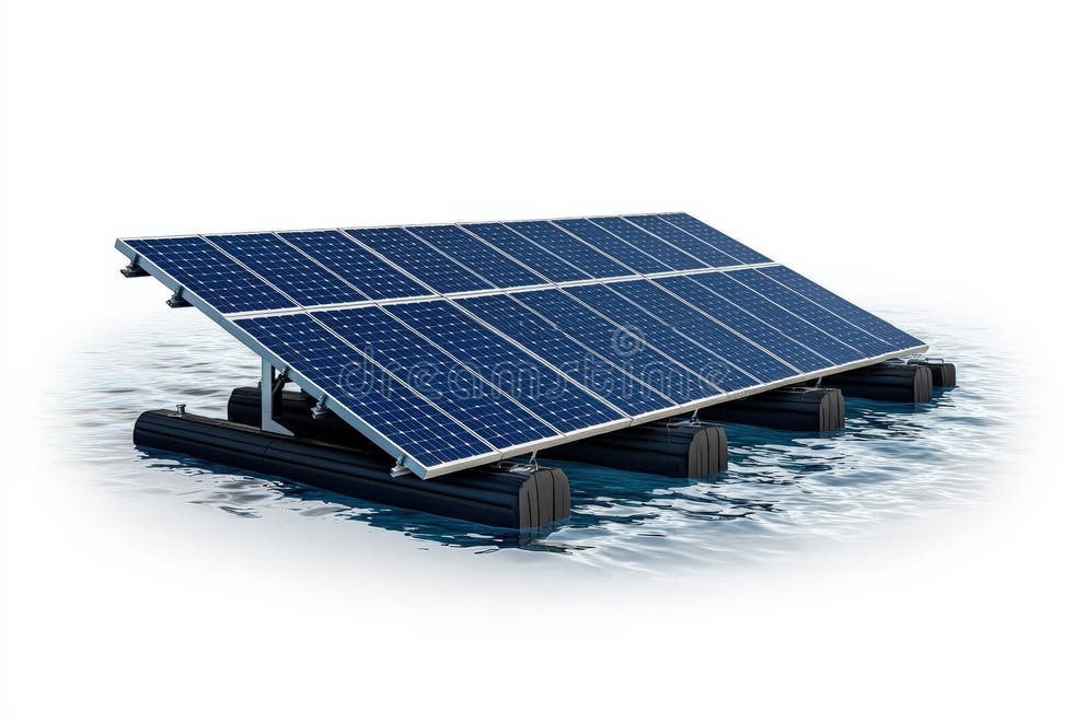 Floating Solar Panel Array Harnesses Renewable Energy Providing ...
