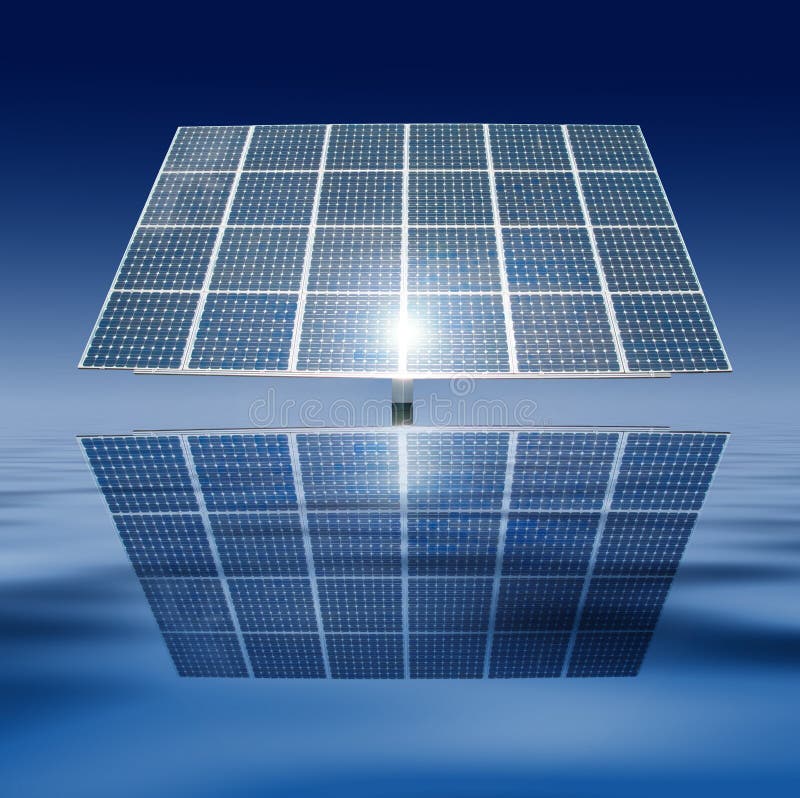 Floating solar panels stock photo. Image of float, energy - 13521762