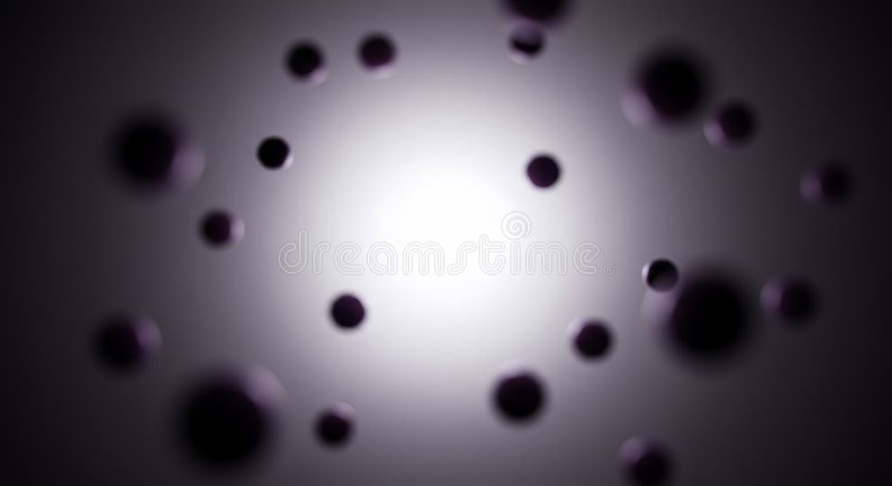 Floating Sphere Abstract with Lighting and Depth of Field Stock ...