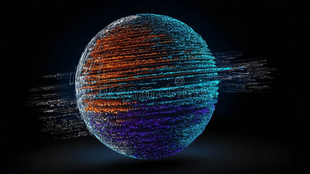 Floating Sphere Visualizes Particle Density in Futuristic Lab ...