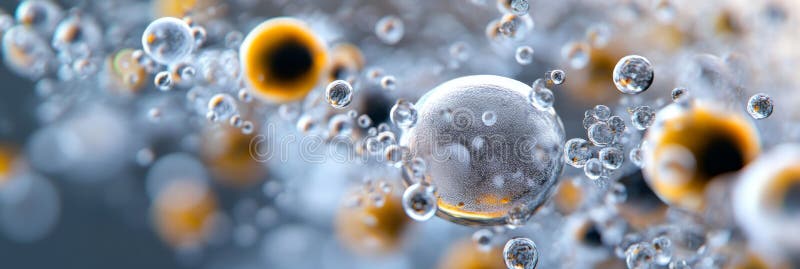 Floating Spheres Abstract Abstract Image of Floating Spheres Bubbles ...
