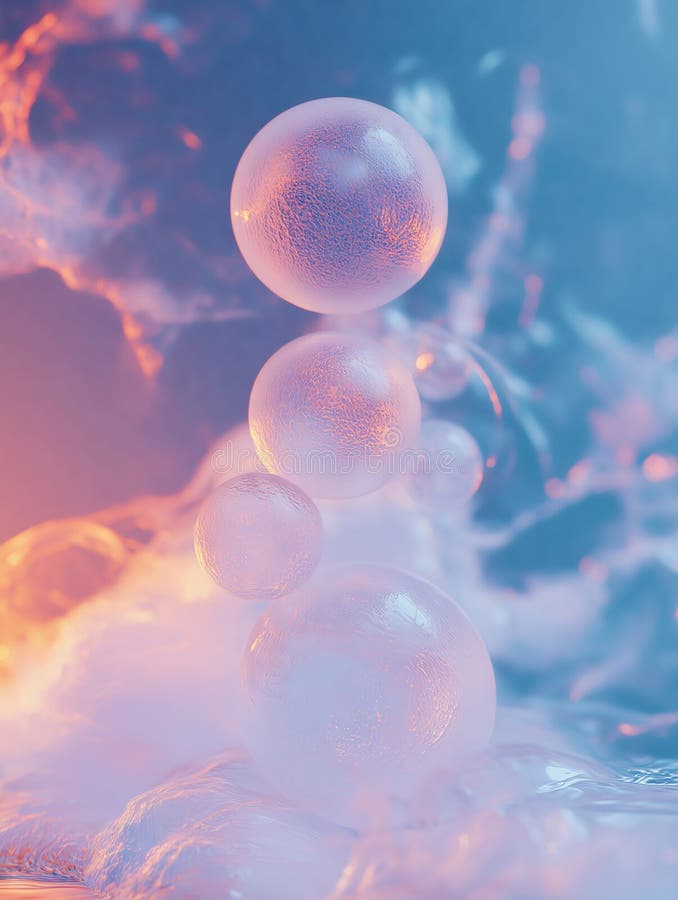 Floating Spheres Create a Captivating Balance and Harmony in a Surreal ...